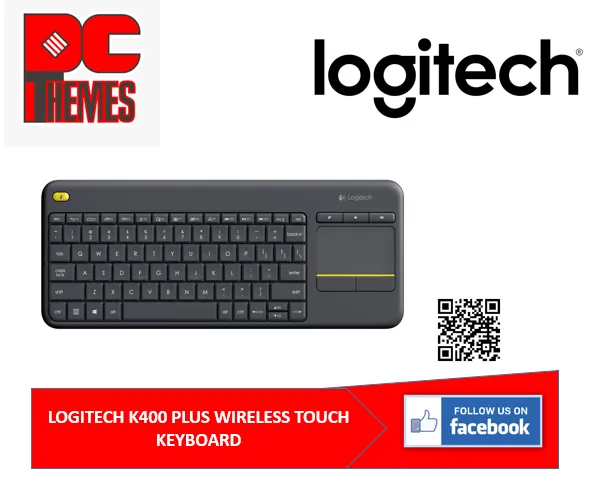 LOGITECH K400 PLUS WIRELESS TOUCH KEYBOARD | Lazada Singapore