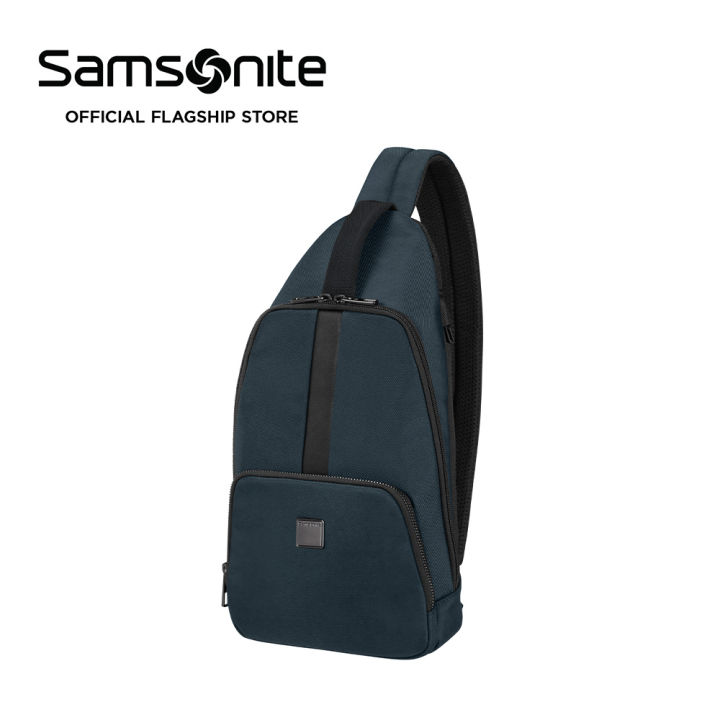 Samsonite SACKSQUARE SLINGBAG M 98 Rpet Polyester Sling Bag International Manufacturer Warranty Plain Design Sling Bag Lazada Lazada