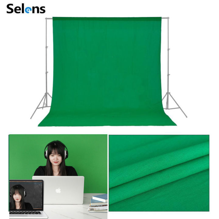 Selens Chromakey Green Screen Polyester Backdrop Photo Photography ...