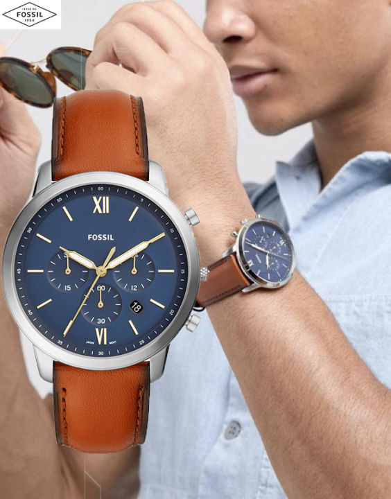 (Real Photo)Original Fossil Men's Neutra Chronohraph Light Brown ...