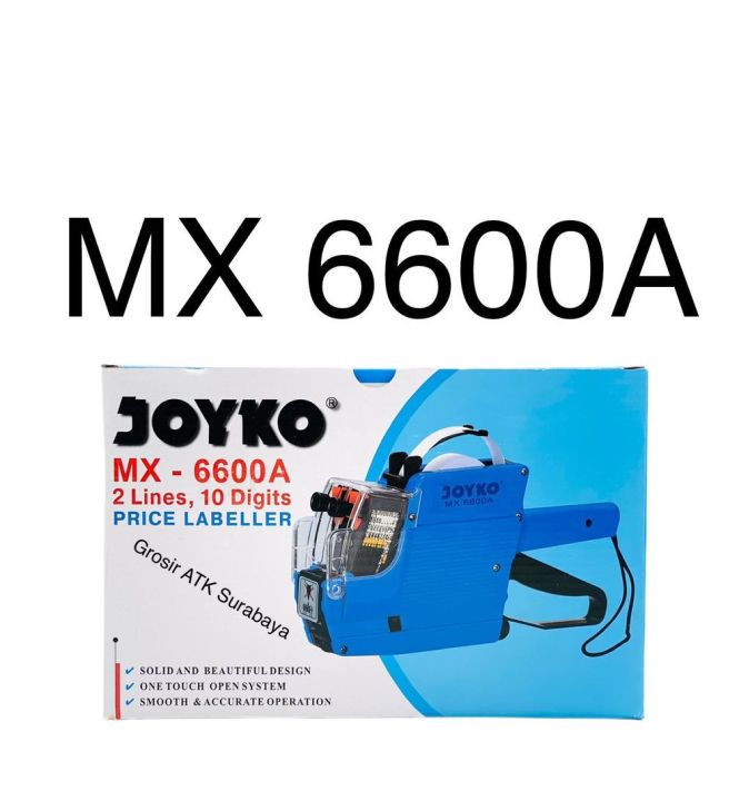 ALAT LABEL HARGA JOYKO MX-6600A ALPHABET / Labeller Joyko 2 Baris Huruf ...