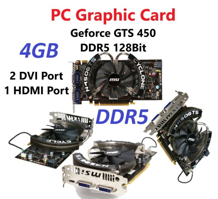 Used Graphic Card for Desktop PC Video Card For Gaming and Graphic Work ...