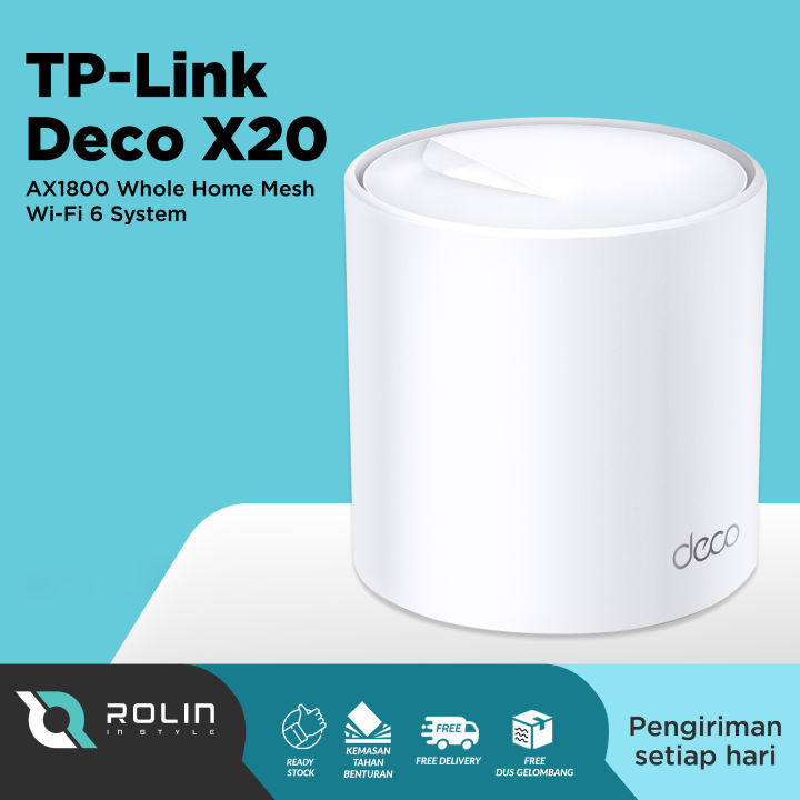 TpLink Deco X20 (1-Pack) Ax1800 Whole Home Mesh Wi-Fi 6 System | Lazada ...