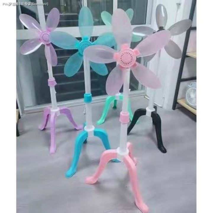 ZH 5 Blades Stand Fan Portable Stand Fan Foldable Floor Fan Electric ...
