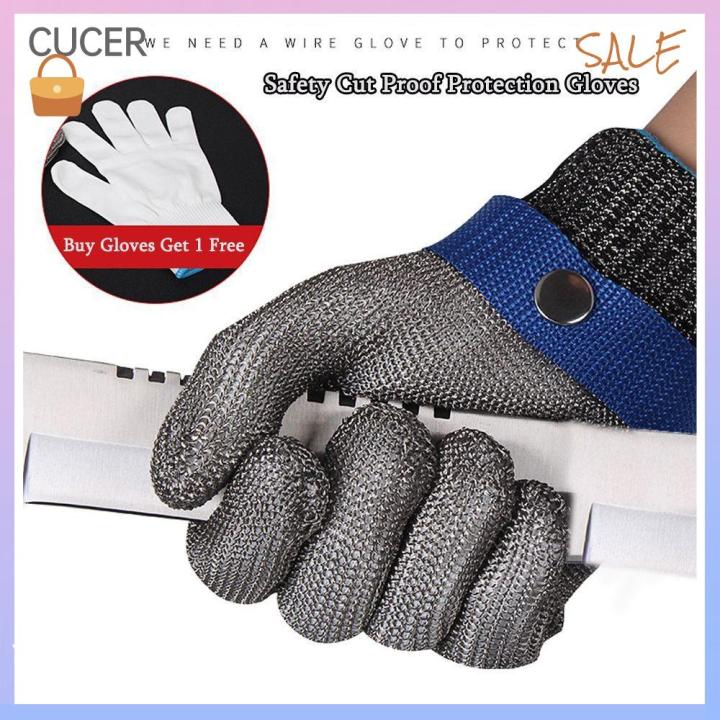 CBT Work Hand Protection Gardening Tools Stab Resistant Glove Stainless Steel Metal Protection ...