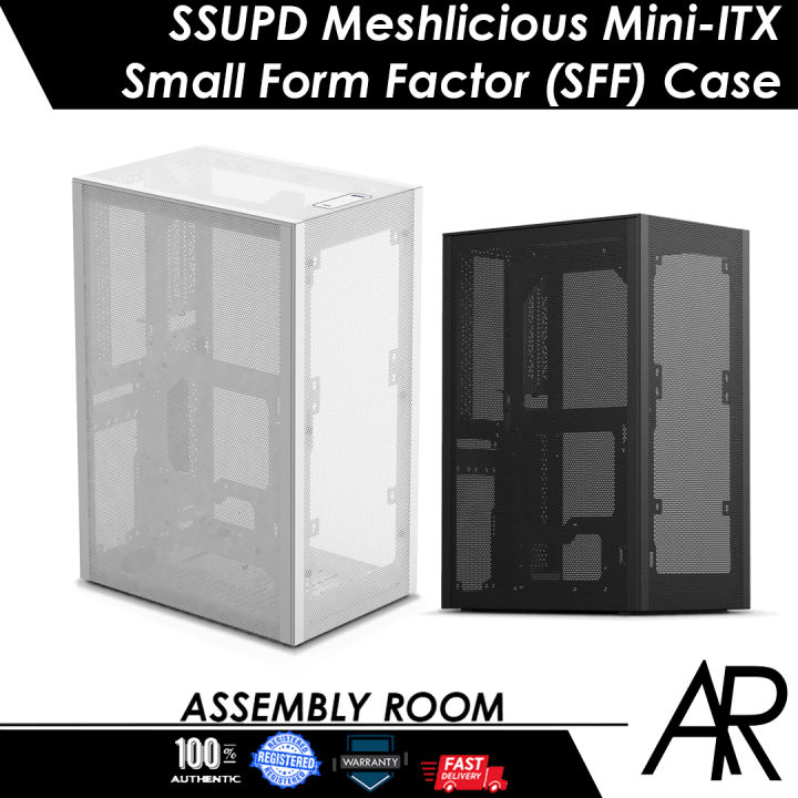Ssupd Meshlicious Mini Itx Small Form Factor Sff Case Pcie 3 0 Black White Mesh Or Tempered