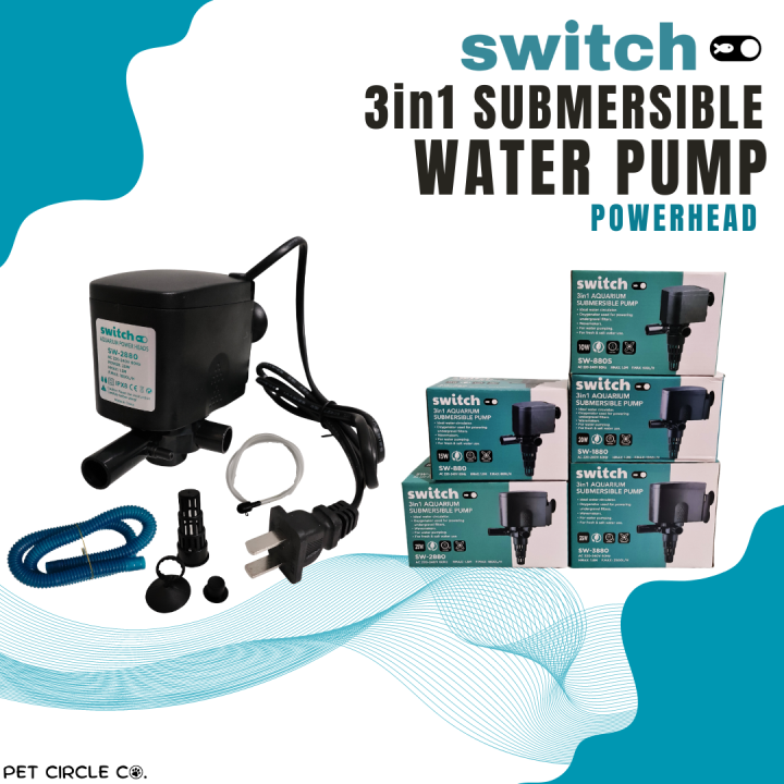 Aquarium 3in1 Submersible Pump Switch Powerhead | Lazada PH