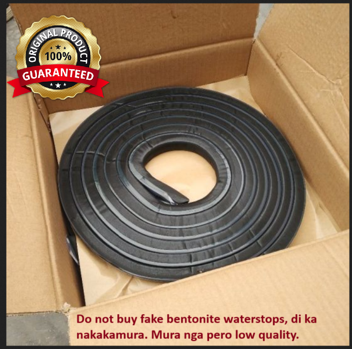 Authentic Bentonite Waterstop 3/4" x 1" x 5 meters per roll (Designed ...