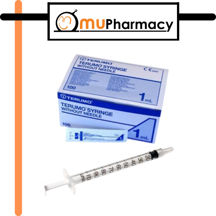 TERUMO SYRINGE 1ML TUBERCULIN W/O NEEDLE BOX OF 100'S | Lazada