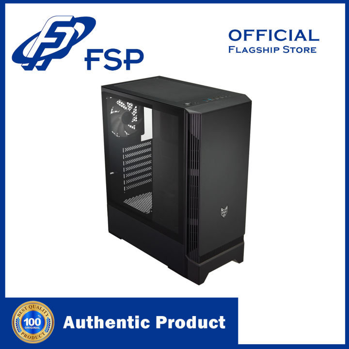 FSP CMT260 TG ATX Mid Tower Casing Dual USB3.1 w/ 1x120mm + 3x120mm ...
