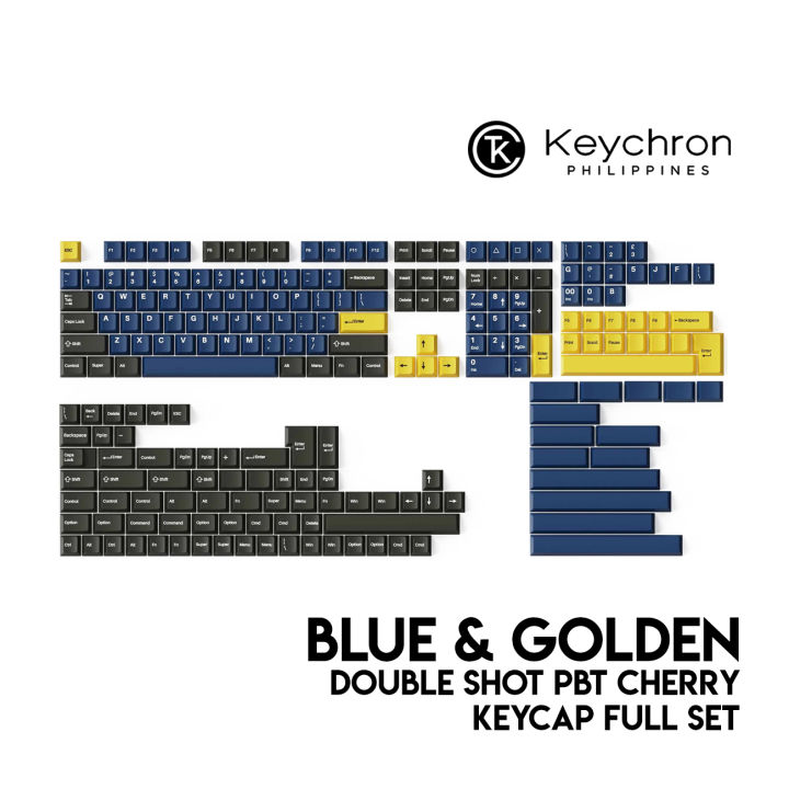 Keychron Double Shot PBT Full Set Keycap Set, Cherry Profile, Darker ...