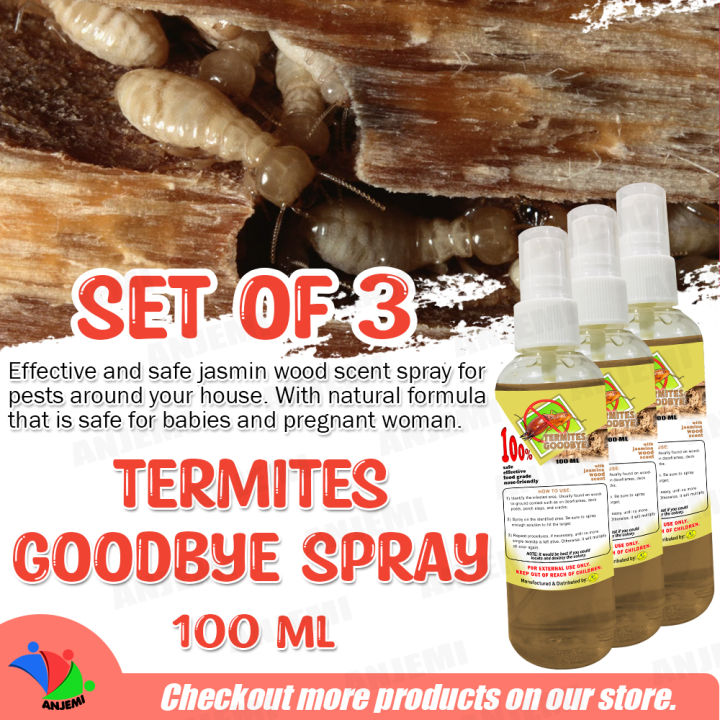 Termites Goodbye Spray 100ml ( Set of 3 ) Natural Termites Killer ...