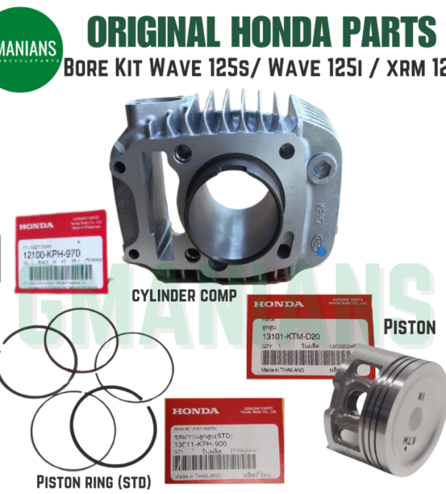 ORIGINAL HONDA BORE KIT WAVE 125S/ WAVE 125I/ XRM 125 13011-KPH-900/ ...
