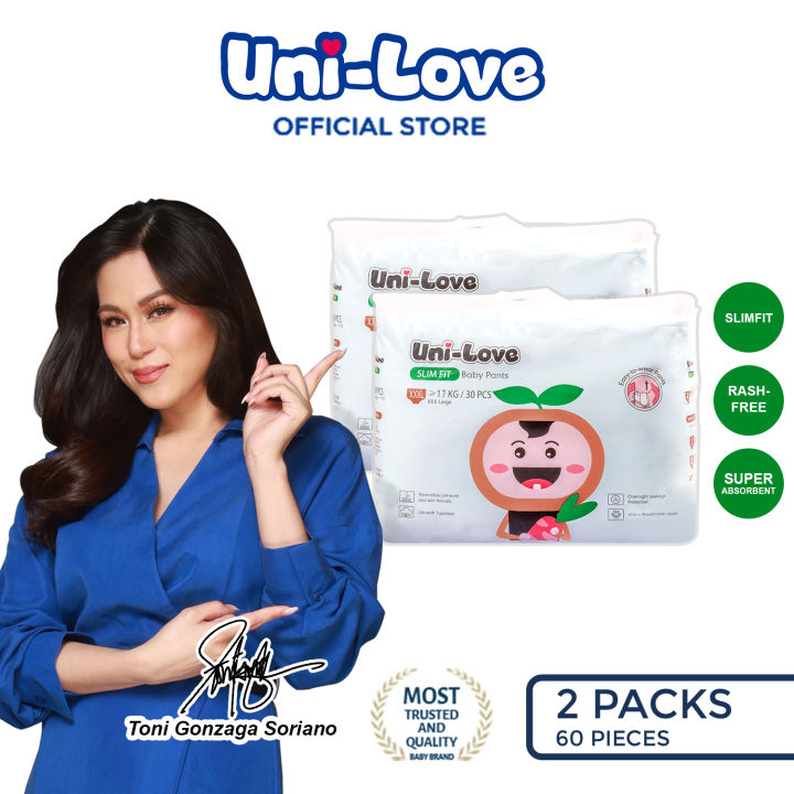 UniLove Slim Fit Baby Pants 30's (XXX-Large) Pack of 2 | Lazada PH