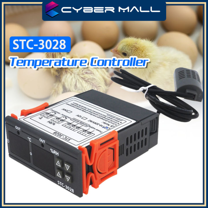 STC-3028 220V Thermostat Humidity Control Sensor Temperature Controller ...