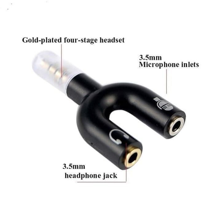 Audio Splitter Model - U Aux Jack 2 In 1 Spliter / AUDIO SPLITER MIC ...