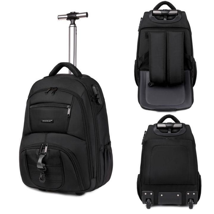 Premium Trolley Laptop Backpack Bag 2 wheels Waterproof Cabin Size ...