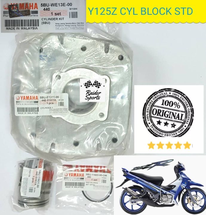 Yamaha Y125Z Cylinder Block kit 100% original Hong Leong Yamaha | Lazada
