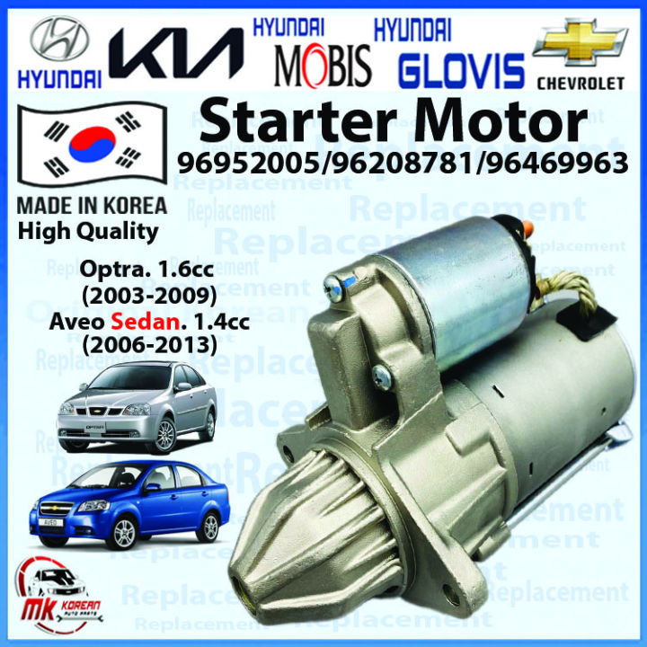[REPLACEMENT] Starter Motor for Optra(2003-2009. 1.6cc), Aveo Sedan ...