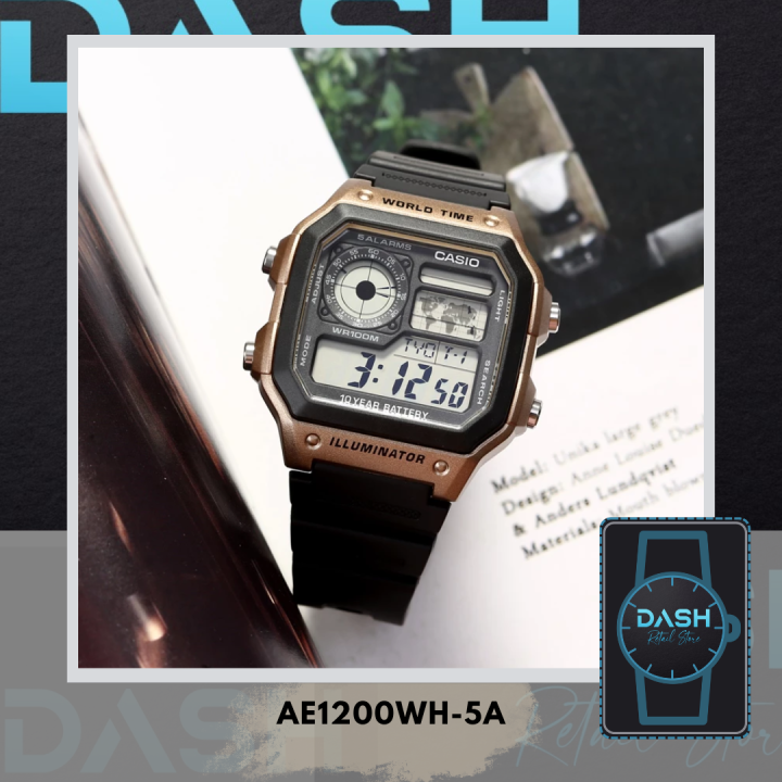 100% ORIGINAL Casio AE-1200WH-5A / AE1200WH-5A - AE-1200WH-5AVCF ...