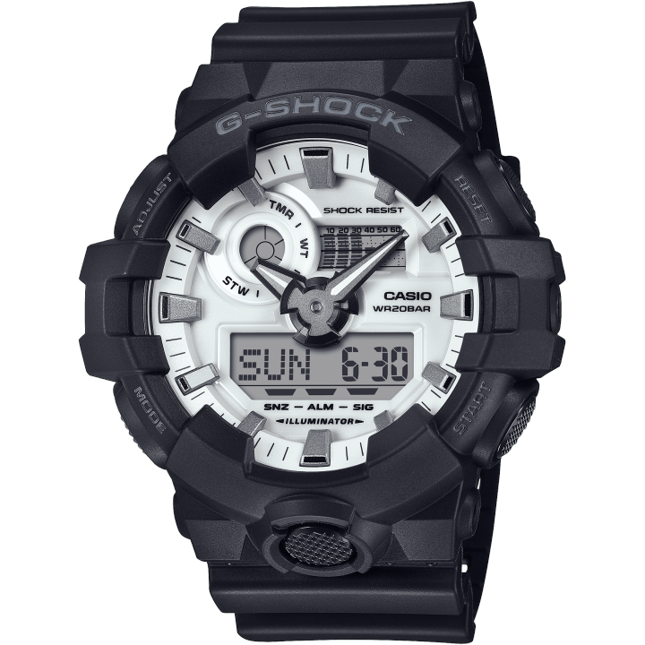 Casio G-Shock (GA-700WD-1ADR) Matte Black Resin Strap Shock Resistant ...