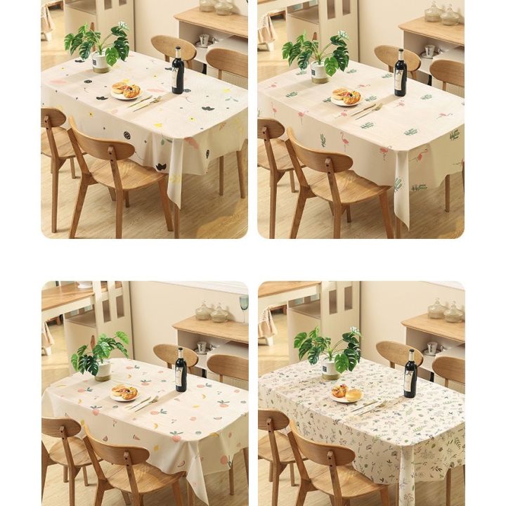 Khăn trải bàn decor nhựa PVC không thấm nước lót bàn ăn HOA TRANG NHÃ ...