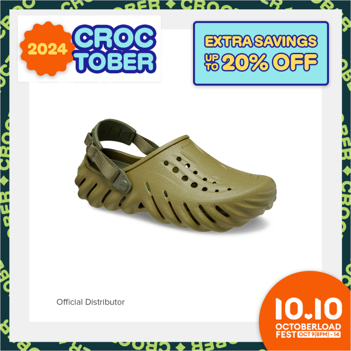 Crocs Unisex Echo Clog in Aloe | Lazada PH