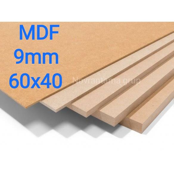 Papan MDF 9mm (60x40)cm, triplek MDF, papan kayu MDF, plywood MDF ...