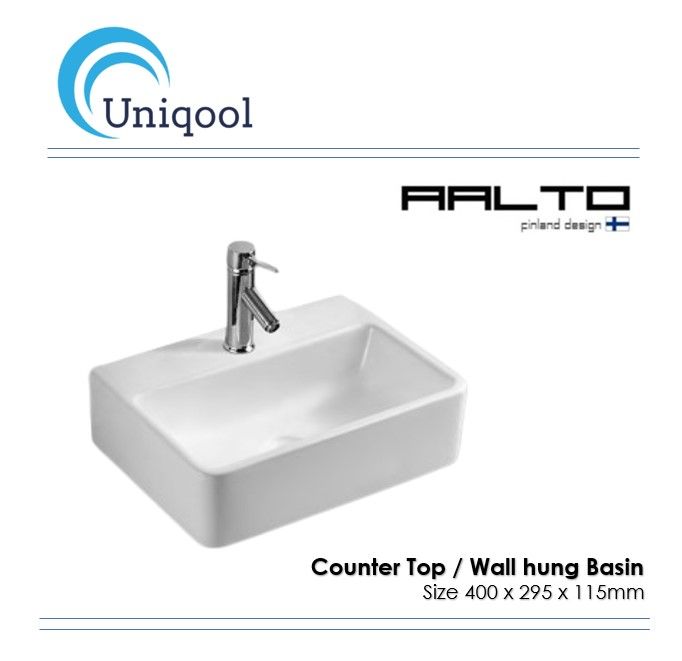 AALTO 400MM Counter Top Basin/ Wall Hung Basin | Lazada Singapore
