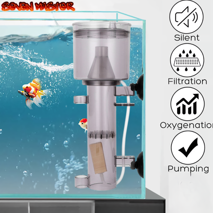 Seven Master Seawater Aquarium Protein Separator Pneumatic Filter ...