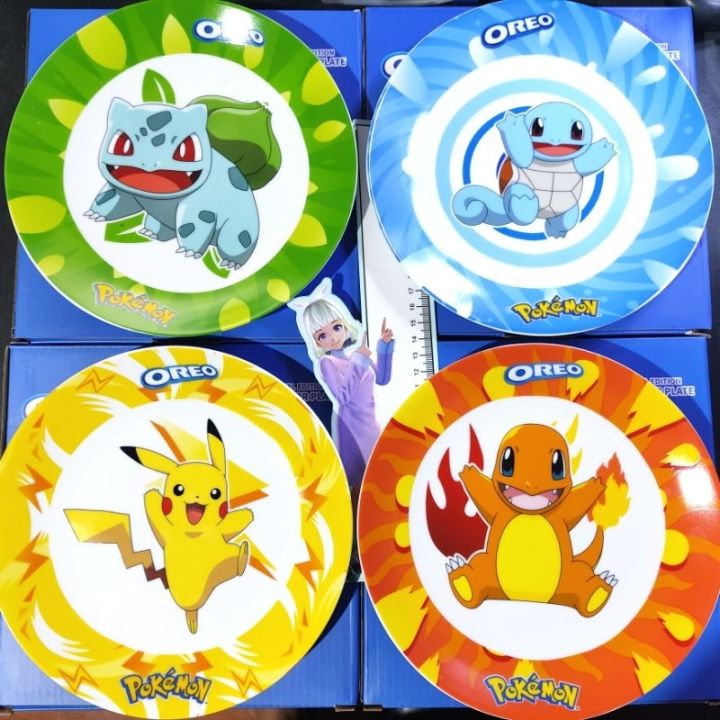 Nintendo Pokemon Oreo Limited Collectible Ceramic Plates Pikachu ...
