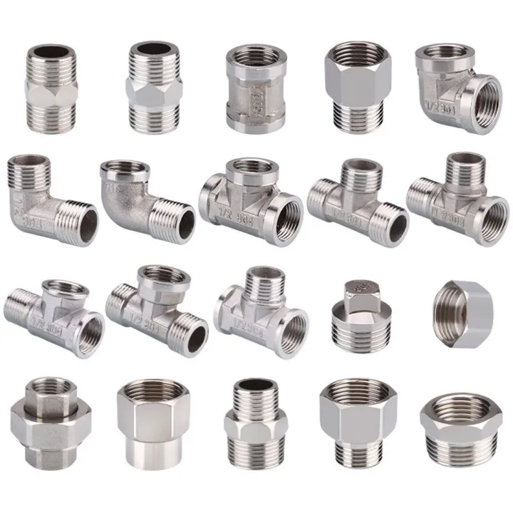 1/2"20MM Stainless Steel Bushing Water Pipe Adapter float valve inner and outer screw joints ...