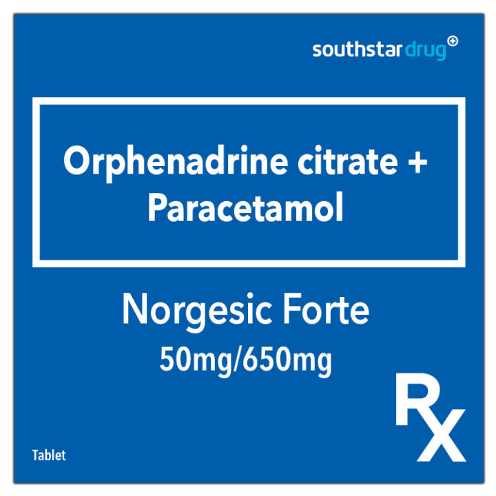 Rx: Norgesic Forte 50mg / 650mg Tablet | Lazada PH
