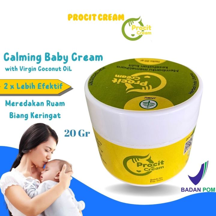 Procit Cream Herbal Atasi Biang Keringat Ruam popok Ruam Asi Pada Bayi ...