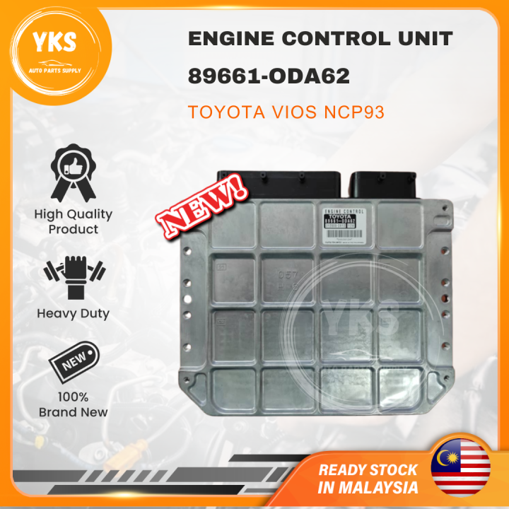 🔥 ORIGINAL🔥89661-ODA62 TOYOTA VIOS NCP93 ECU BRAND NEW COMPUTER BOX ...