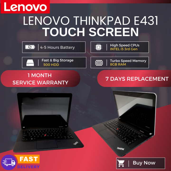 Lenovo Thinkpad E431 Intel - Core i5 i5-3230M 8GB RAM 500GB HDD TOUCH SCREEN (REFURBISHED ...