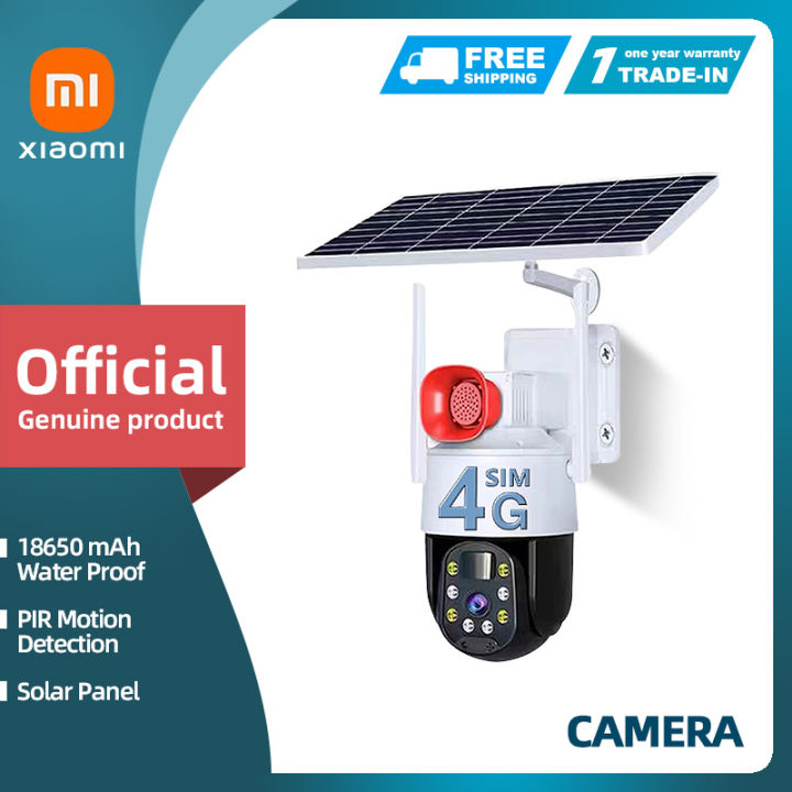 Solar Camera 360 Outdoor 4G SIM Card PTZ Camera With Solar Panel ...