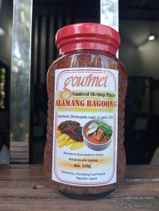 Gourmet Alamang BAGOONG SPICY Sauteed Shrimp Paste in Bottle | Lazada PH