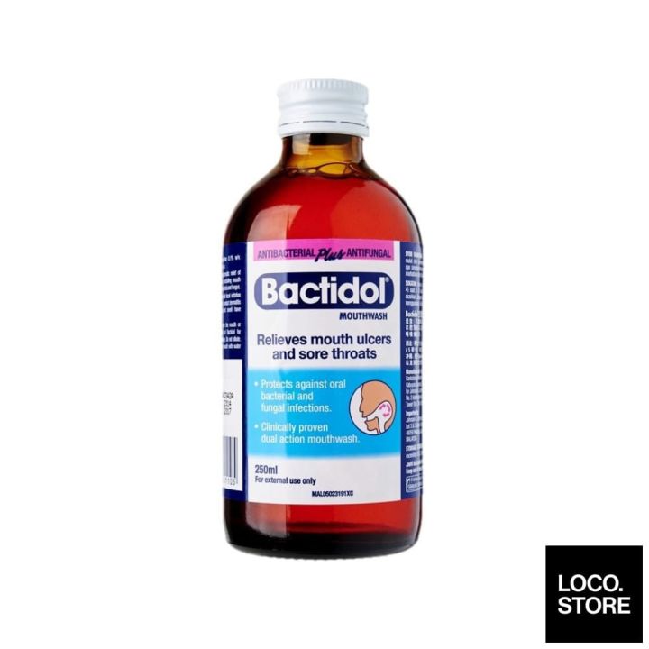 Bactidol Antiseptic Liquid Mouthwash 250ml | Lazada