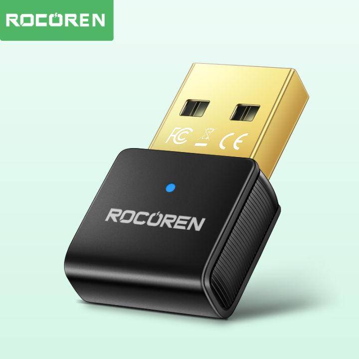 Rocoren Wireless USB Adapter 5.3 Bluetooth Receiver Audio Transmitter ...