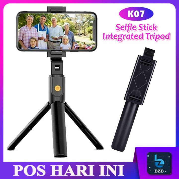 3 In 1 Wireless K07 Bluetooth Selfie Stick Extendable Handheld Monopod