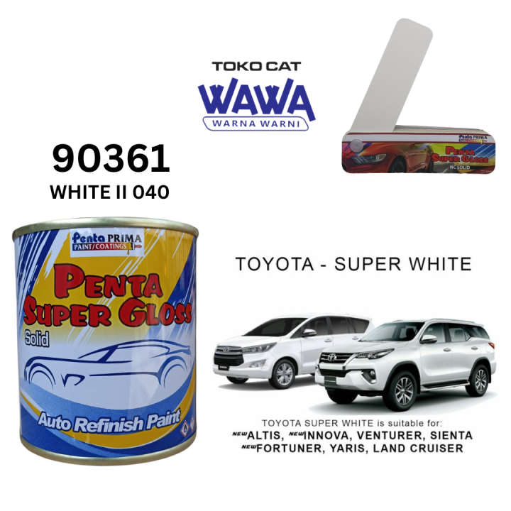 cat duco penta super gloss white II 040 90361 putih kilap toyota innova ...