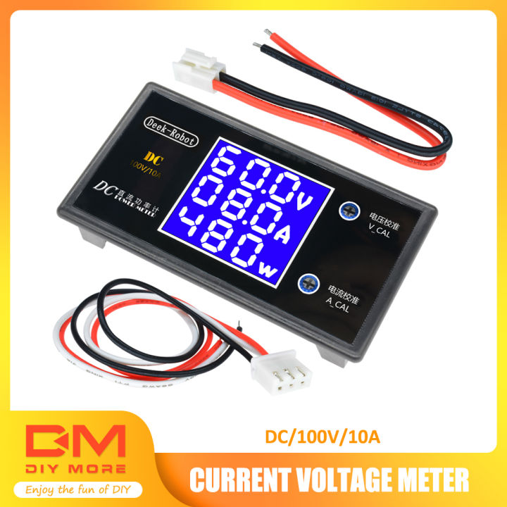 [In Stock] Original Voltage Current Power Meter DC 50/100V 5A/10A LCD ...