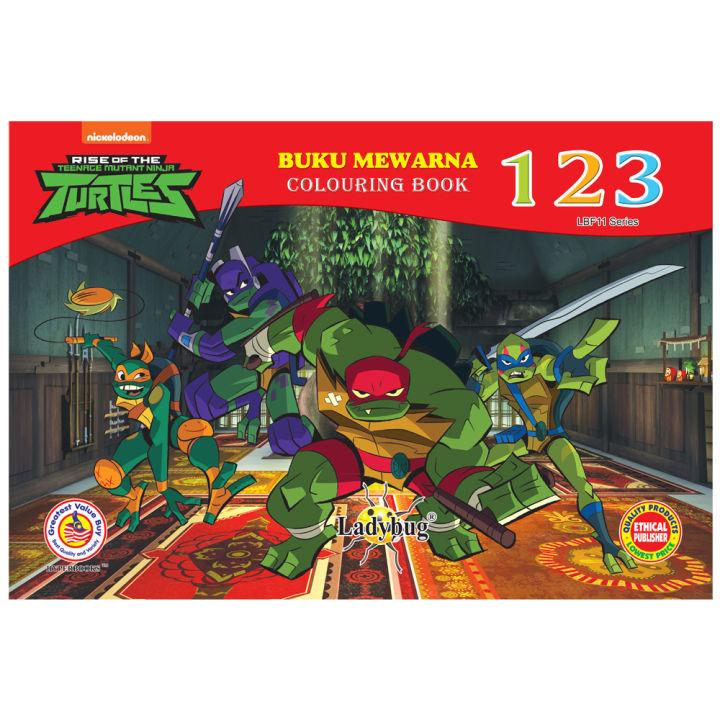 Teenage Mutant Ninja Turtles 123 Colouring Book LBF11 SERIES | Lazada