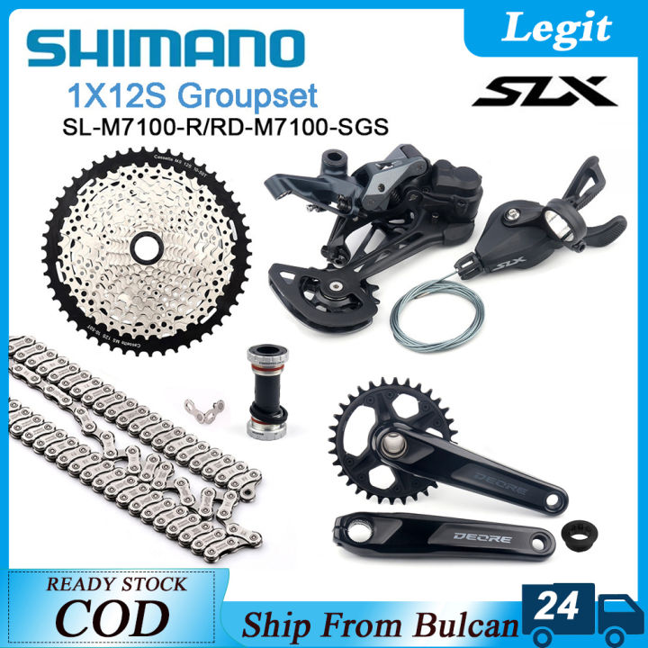 SHIMANO SLX M7100 12V Groupset M7100 Shifter Rear Derailleur M6100 ...