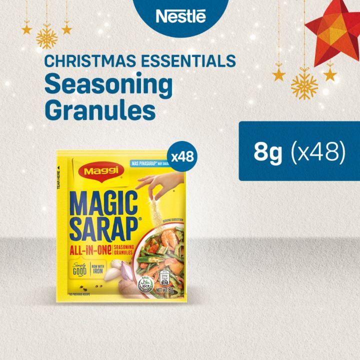 Maggi Magic Sarap All-In-One Seasoning Granules 8g - Pack of 48 | Lazada PH
