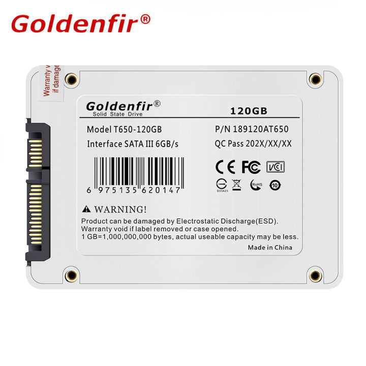 SSD 64GB 120GB 128GB 180GB 250GB Goldenfir T650 Internal Solid State Drive 2.5inch SATA3 6GB/s ...
