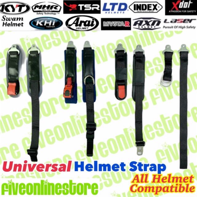 Universal Helmet Belt Clip Buckle Strap Pin Button D Ring Open Face ...