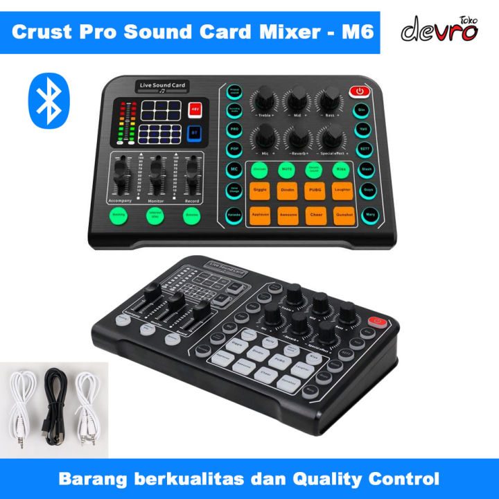 Soundcard Sound Card External Live Boardcast Audio Mixer Bluetooth ...