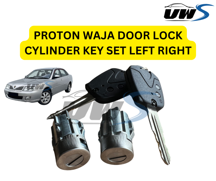 PROTON WAJA DOOR LOCK CYLINDER KEY SET LEFT RIGHT | Lazada